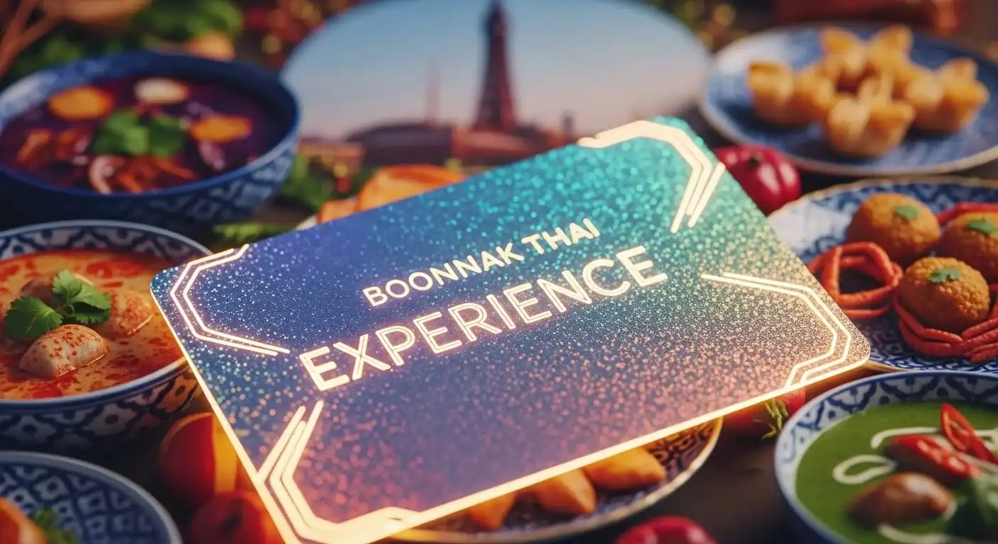 Gift card | Boonnak Thai restaurant authentic cuisine Blackpool