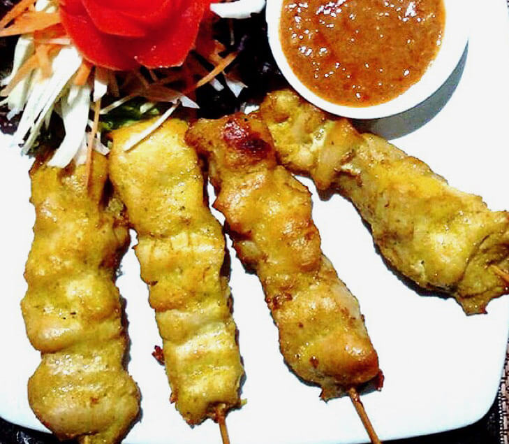 Chicken-satay - Boonnak Thai Blackpool